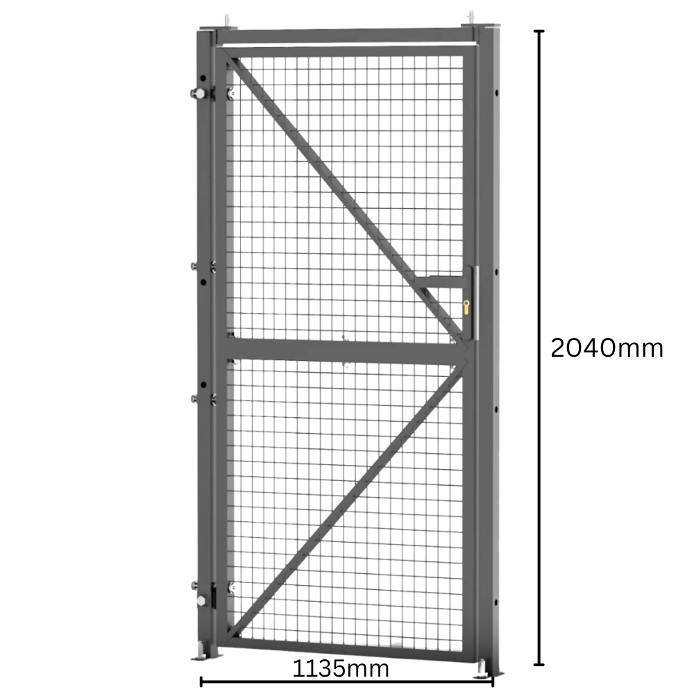 Mesh Wire Gate Complete Set with Gate Posts – Mesh Storage