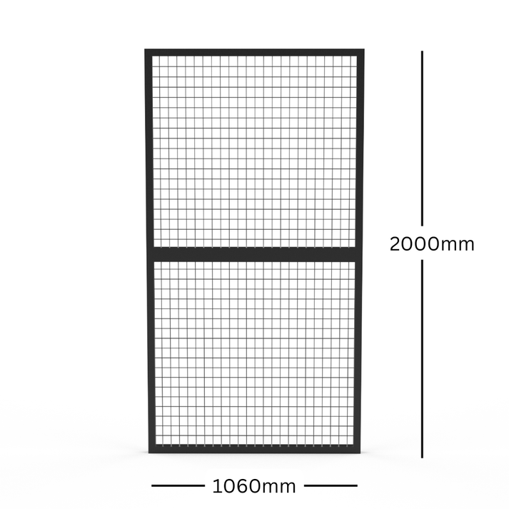 Welded Wire Mesh Fencing Panel 1060mm L X 2000mm H – Mesh Storage